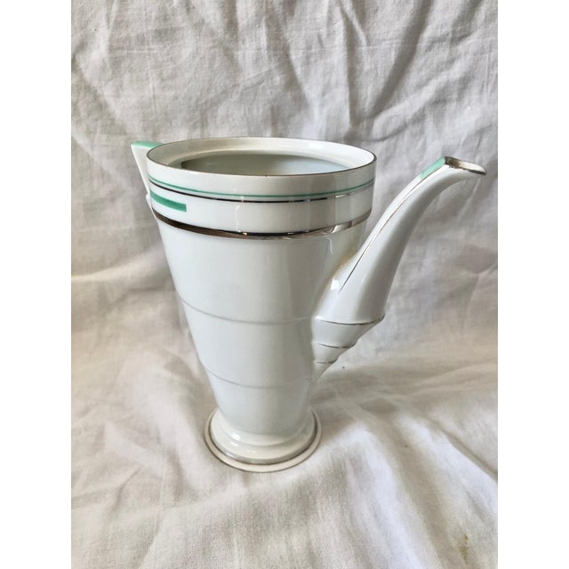 1930s Art Deco Porcelain Bavaria Coffee Pot, Made in Germany | Chairish