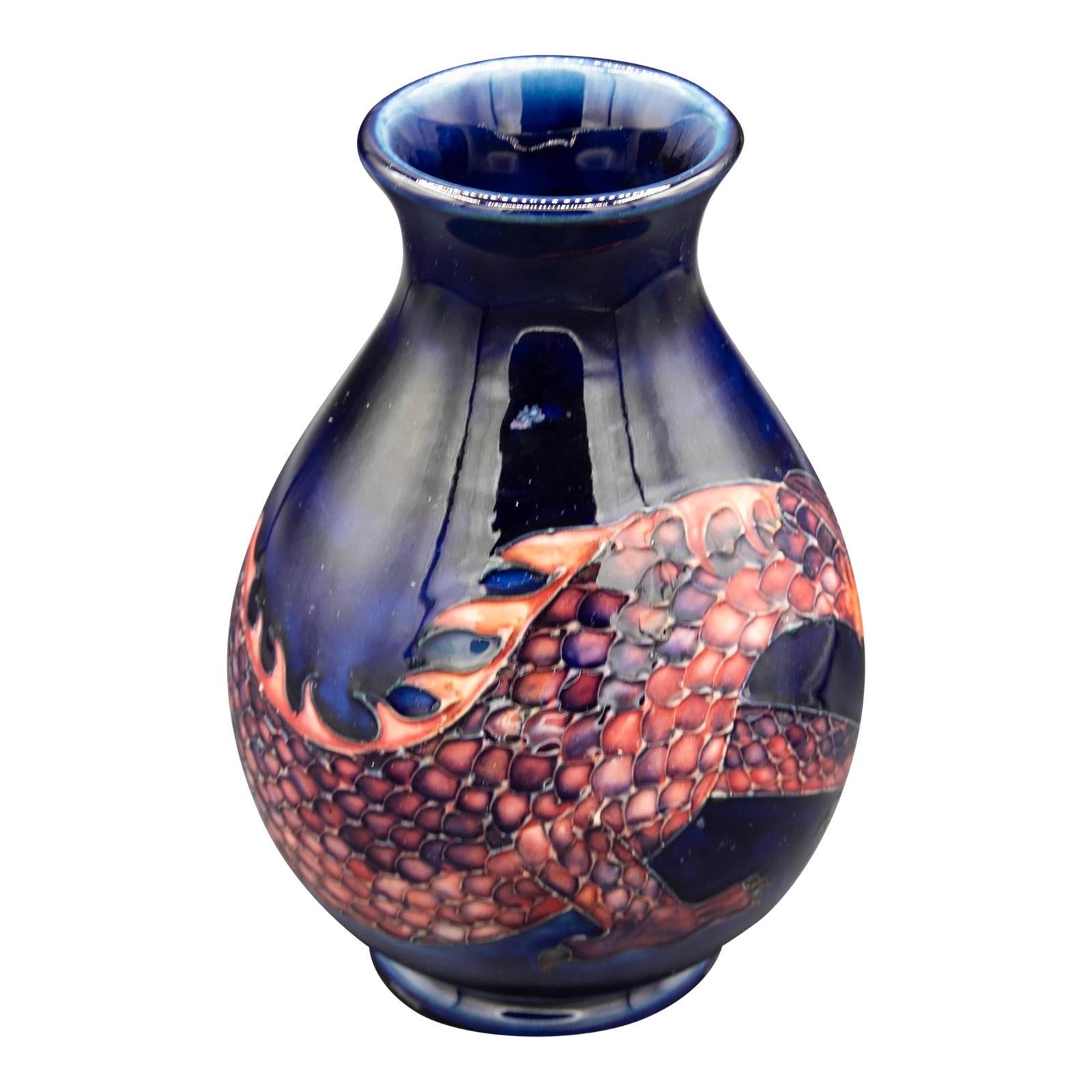 Moorcroft Pottery Dragon Vase – William John Moorcroft – Tube-Lined ...