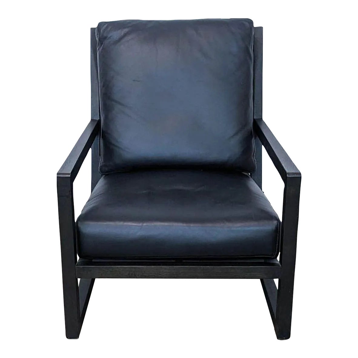 Camerich Modern Simon Leather Lounge Chair | Chairish