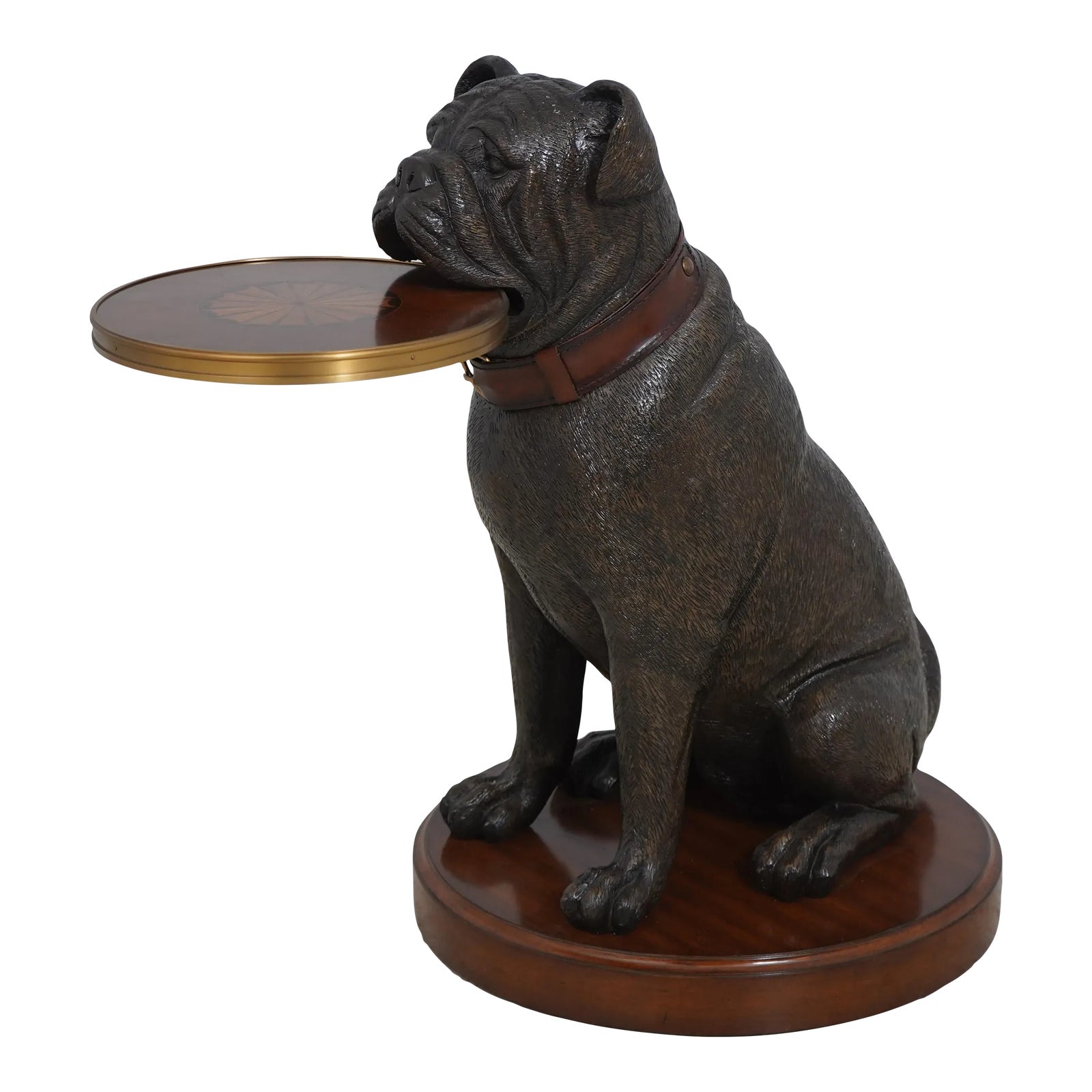 Maitland Smith 8402-30 Bull Dog Table W. Tray | Chairish