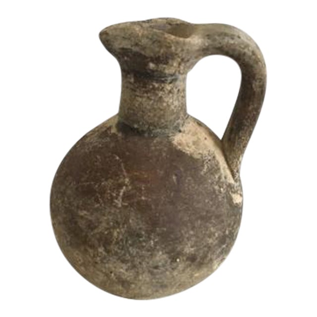 18th Century Miniature Primitive Style Roman Pitcher | Chairish