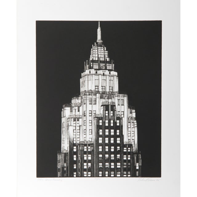 Richard Haas, Cities Services Banner, Etching | Chairish