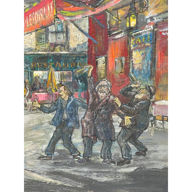 Alexis Guy Korovine, Montmartre, Le Soir, Oil on Panel | Chairish