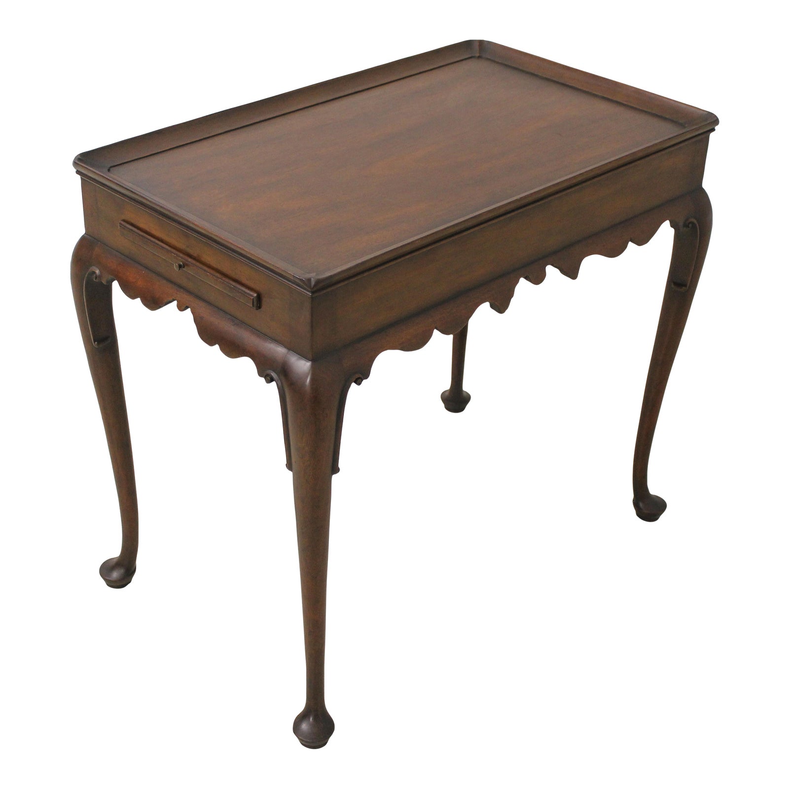 Kittinger Colonial Williamsburg Mahogany Tea Table | Chairish