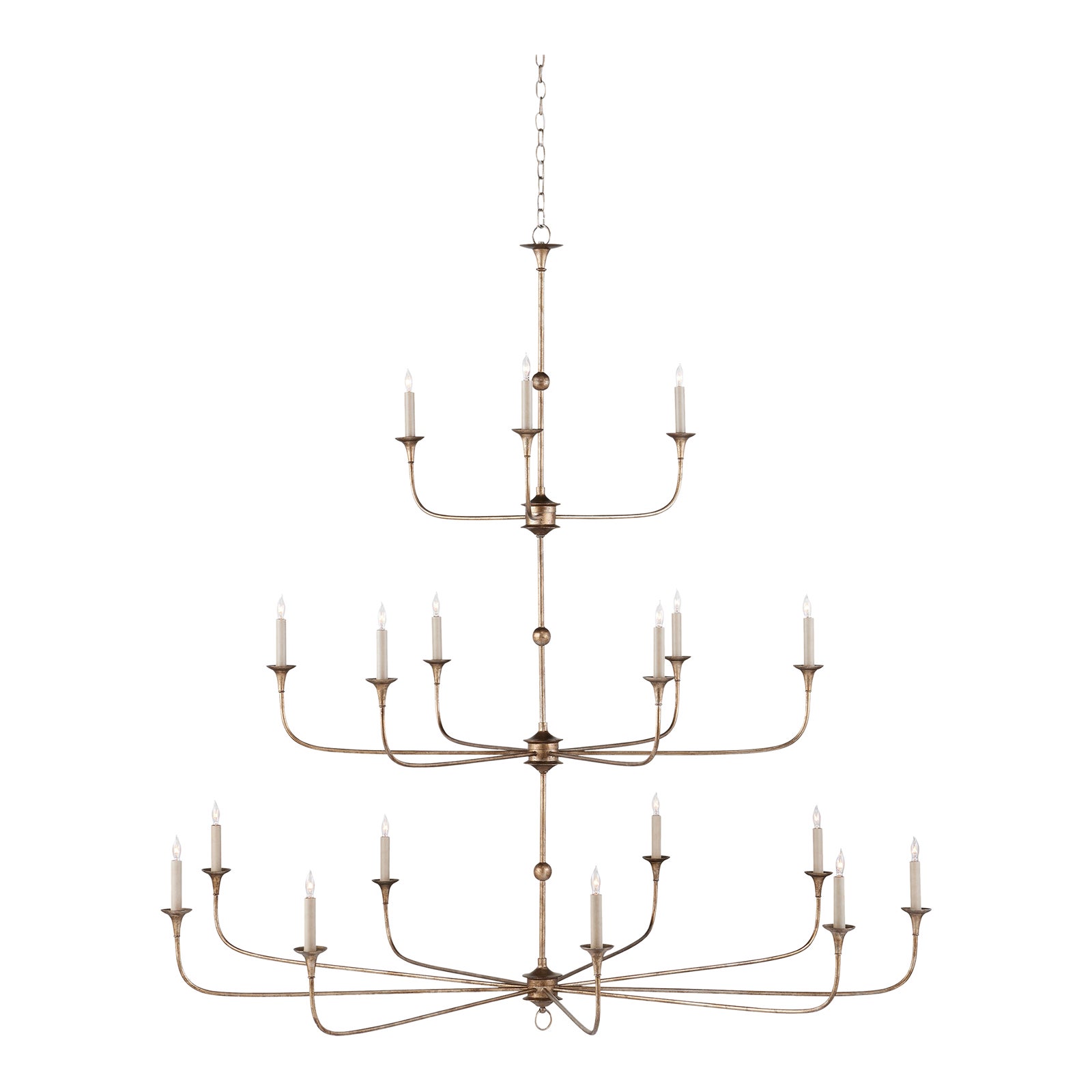 Currey & Company Nottaway Grande Bronze Chandelier | Chairish