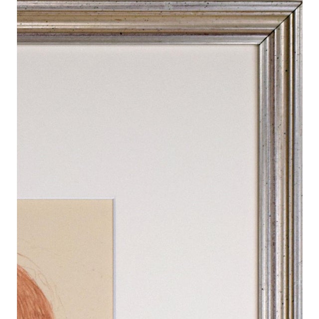 Antique Art Deco Portrait Drawing of a Woman by Charles Sheldon C ...