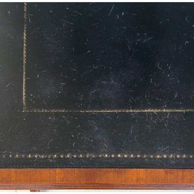 Baker, Knapp & Tubbs Hl Holland X-Leg Writing Desk, Leather Top With ...