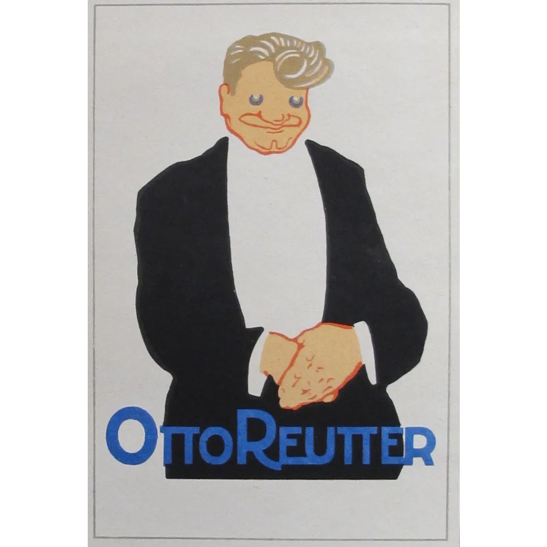 Original 1927 Reutter Lithographic Mini Poster | Chairish