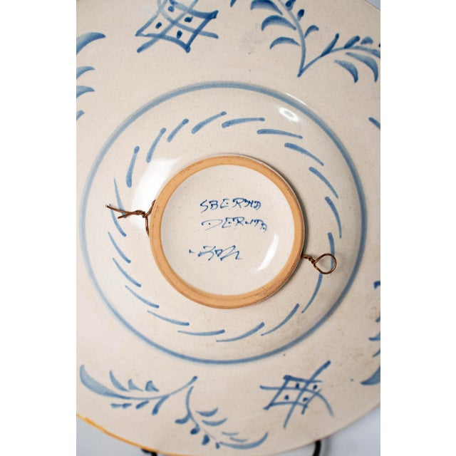 Pair of Mid 20th Century Deruta Majolica Portrait Plates | Chairish