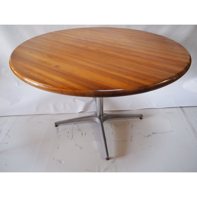Mid-Century Round Center Table | Chairish