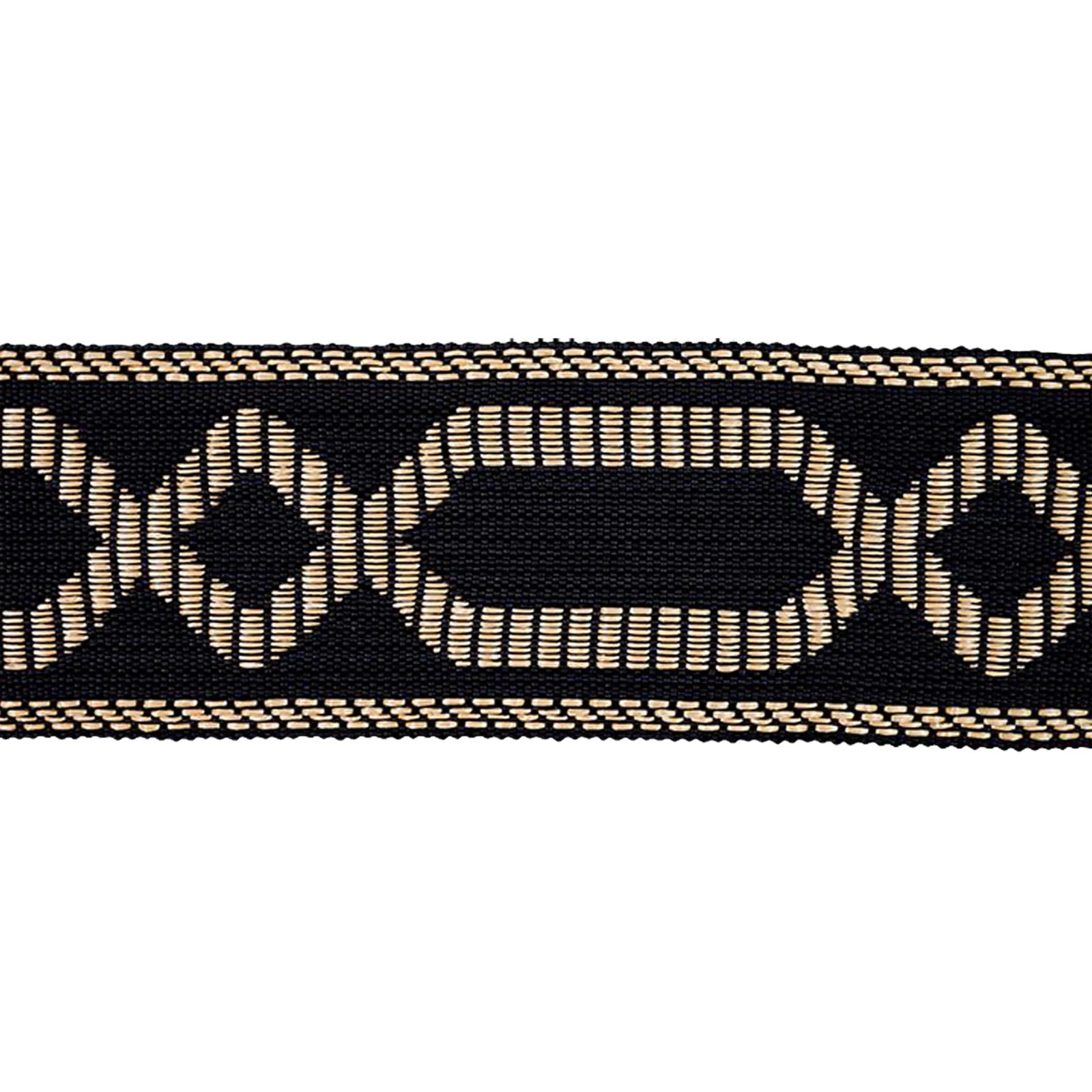 Schumacher Briar Raffia Tape in Black | Chairish