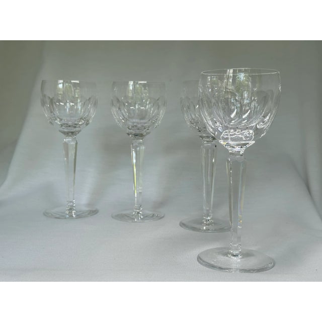 Mid 20th Century Waterford Sheila Crystal Wine Hocks- Set of 4 | Chairish