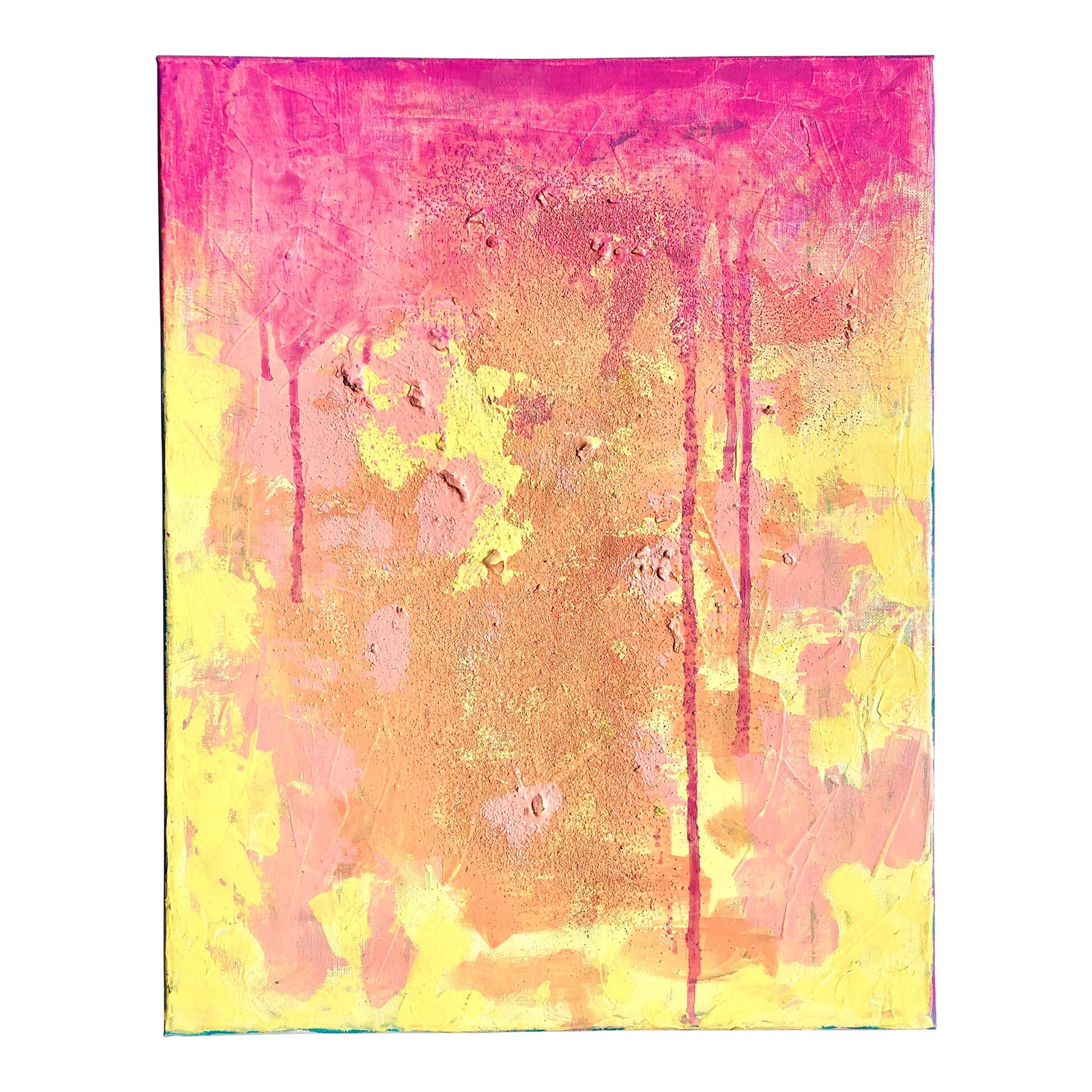 Cassandra Auker Original Acrylic Paint and Fl. Beach Sand on Canvas ...