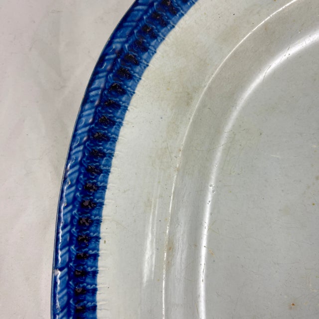 Early Ralph Clews English Leeds Blue Feather or Shell Edge Pearlware ...