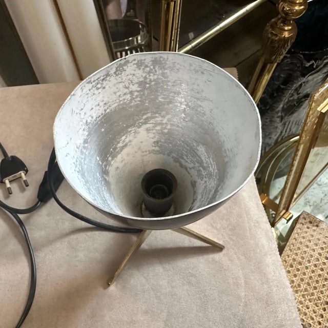 1950s Stilnovo Style Mid-Century Modern Black Aluminum Brass Sputnik ...