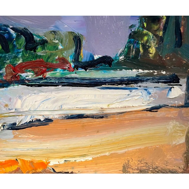 Jean Krille, Landscape 123, Oil on Masonite, 1979 | Chairish