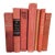 Vintage Book Stack Coral Red Peach Salmon Set | Chairish