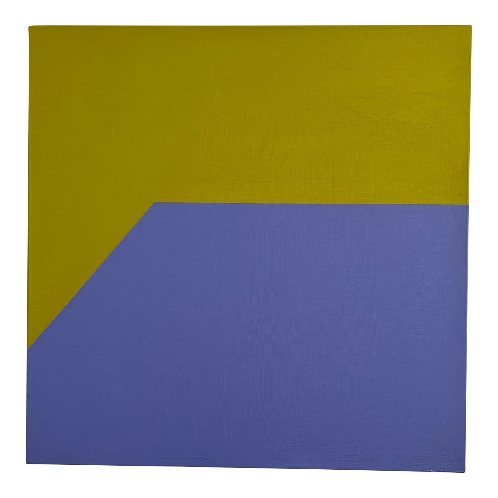 Citron/Periwinkle Neo Geo Painting by Martha Angus | Chairish