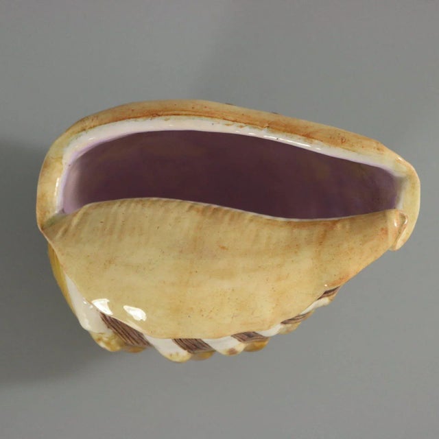 Victorian Minton Majolica Shell Spoon Warmer | Chairish