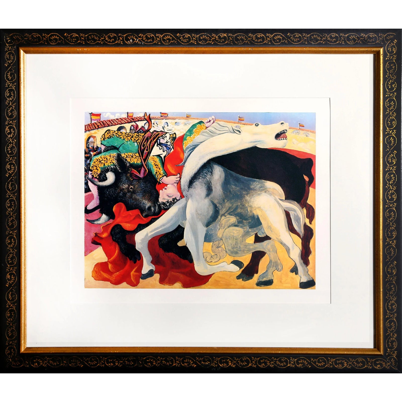 1980s "Corrida la Mort du Torero" Lithograph After Pablo Picasso | Chairish