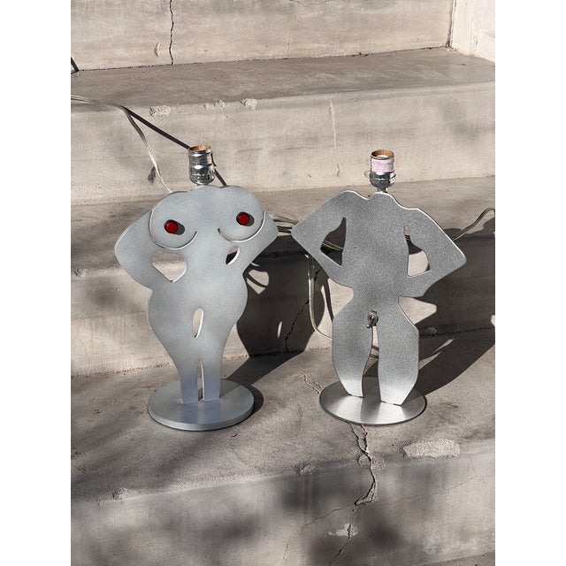 1980s Vintage Post Modern Memphis Design Male & Female Body Figure ...