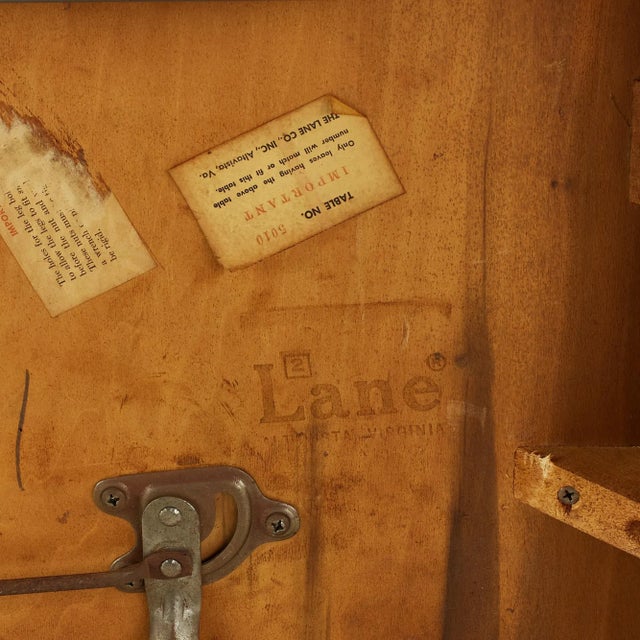 Lane Perception Mid Century Walnut Expanding Dining Table With 2 Leaves ...