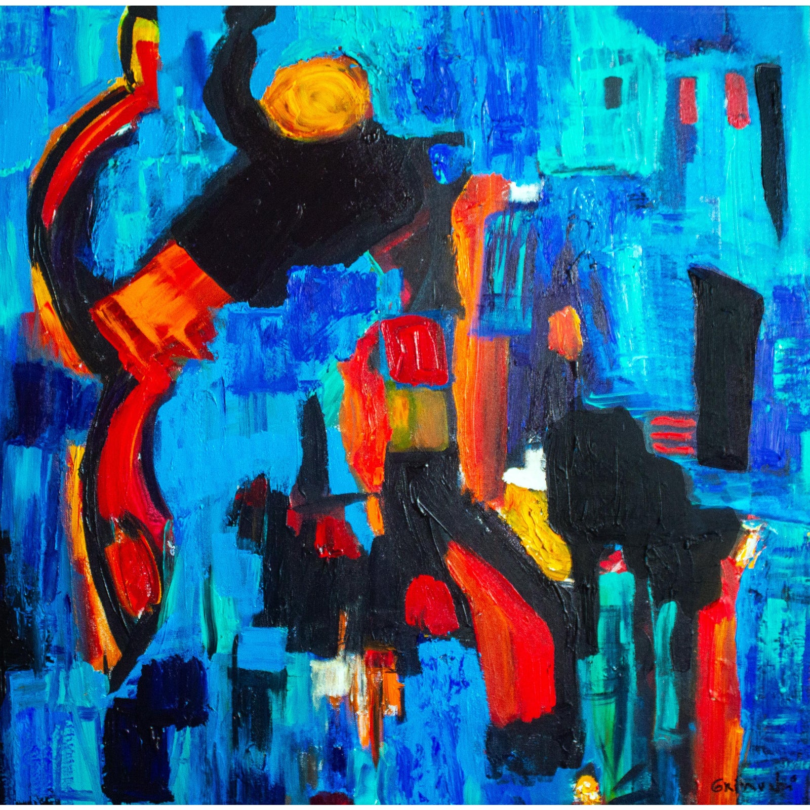 “Celeste Dance – Original Abstract Expressionist Painting by Nathalie ...