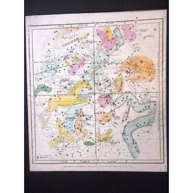 Astronomy-Antique Celestial Map/Chart-Constellations & the Zodiac ...