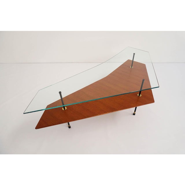 Italian Diagonal Coffee Table, 1950s | Chairish