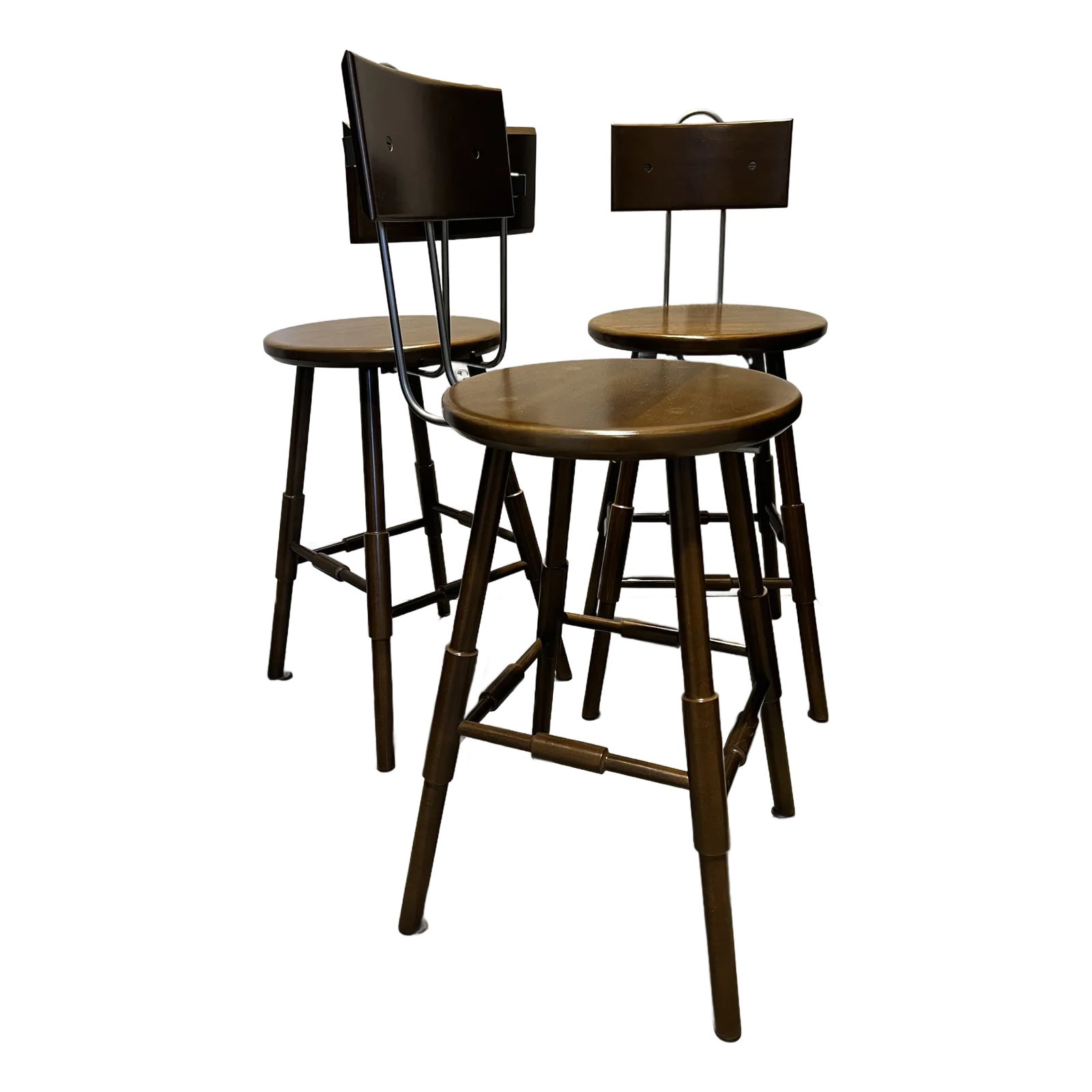 O&G Studio Counter Stools- Set of 3 | Chairish
