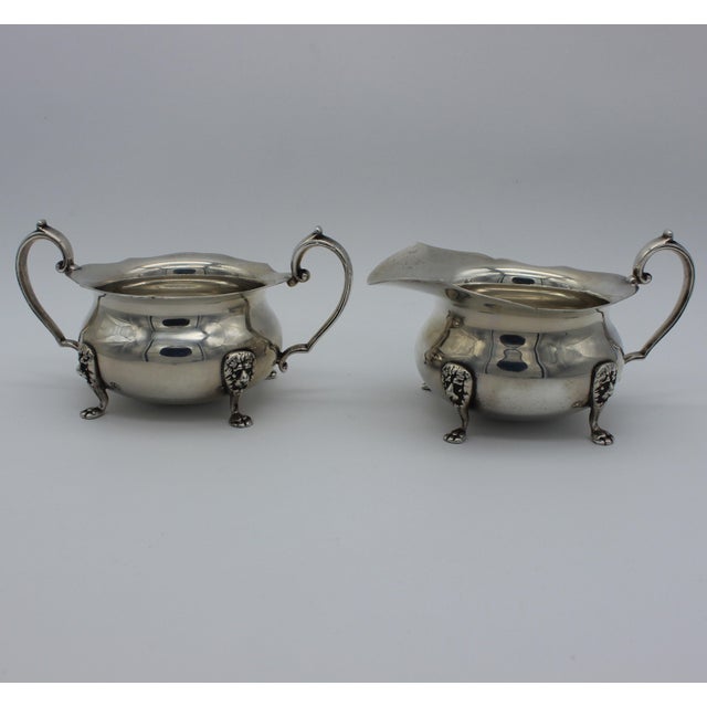 Vintage Revere Silversmiths Sterling Silver Lion Head Footed Creamer ...