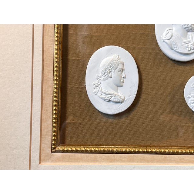 Neoclassical Grand Tour Revival Plaster Cast Intaglio Arrangement in ...