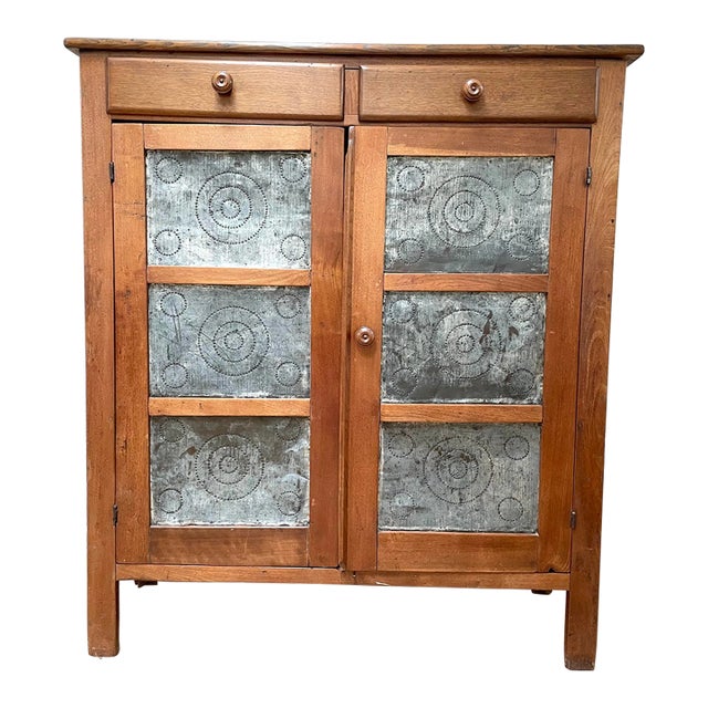 Late 19th Century Antique Pie Safe Cabinet | Chairish