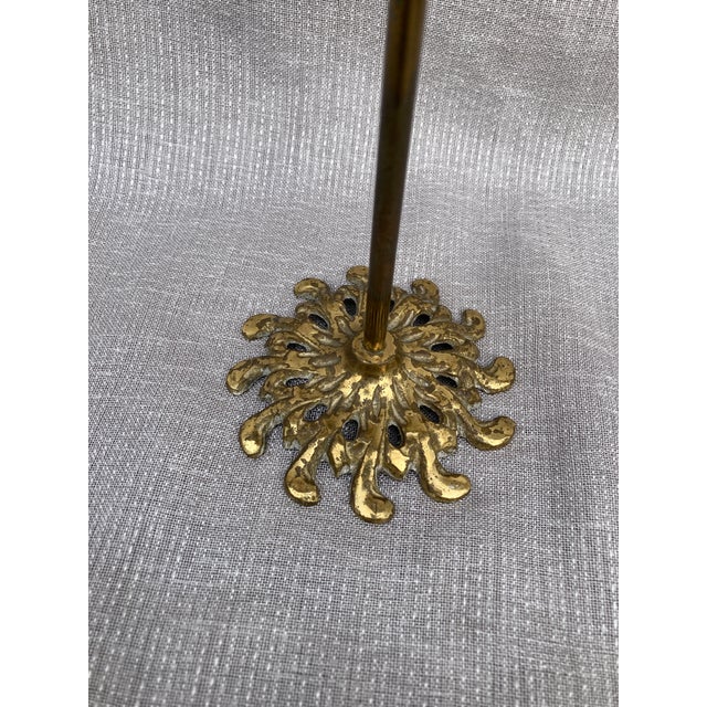 Vintage Brass Hand Note Card Holder Stand | Chairish