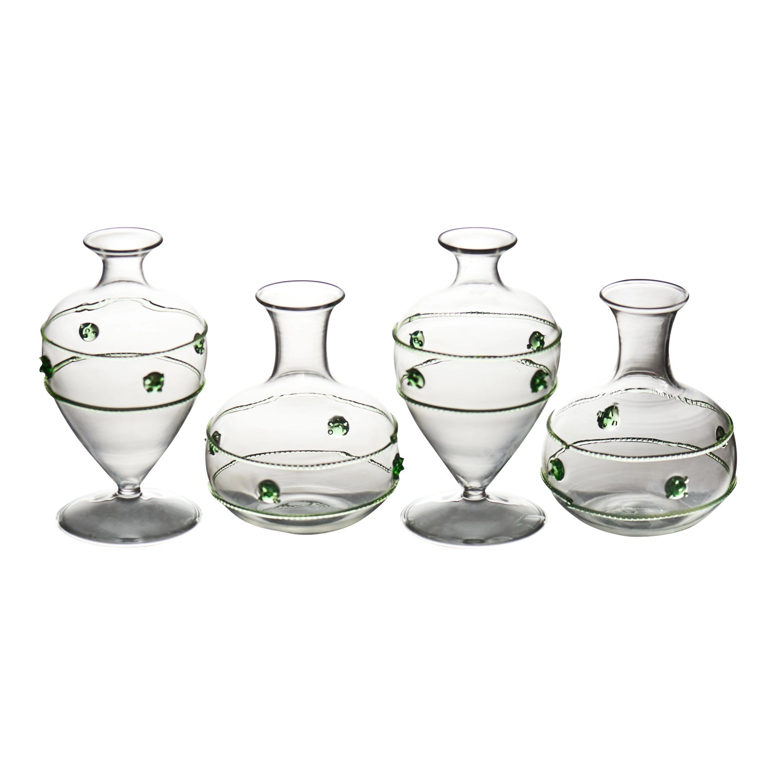 Miss Rose Bud Vase, Set of 4 | Chairish