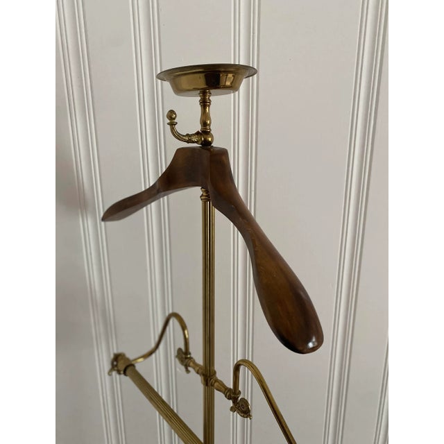 Antique Victorian Brass and Wood Valet Mens Butler With Tray in the ...