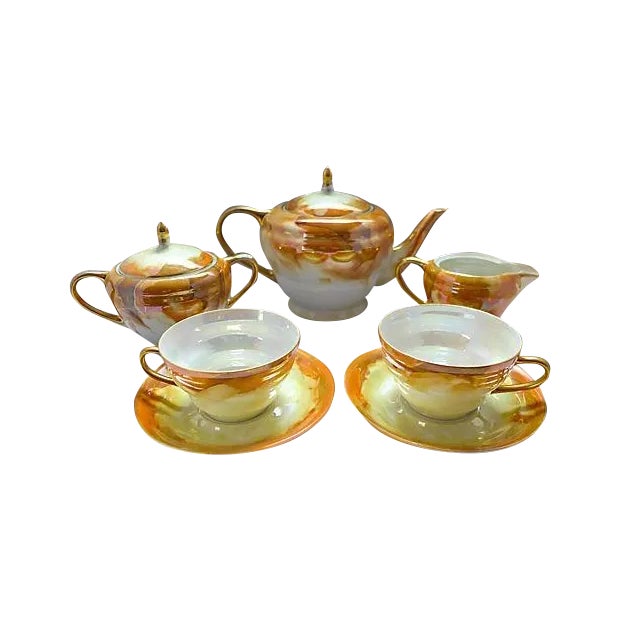 Lusterware Tea for Two Set | Chairish