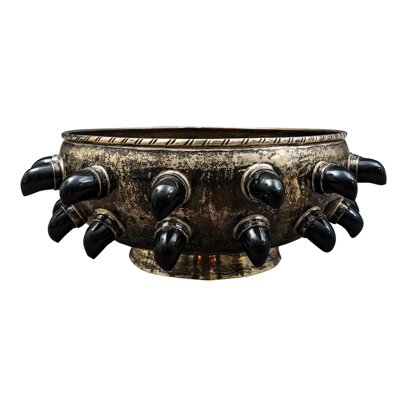 Mid 20th Century Tane Mexico Mid Century Modern Sterling Silver Carved ...