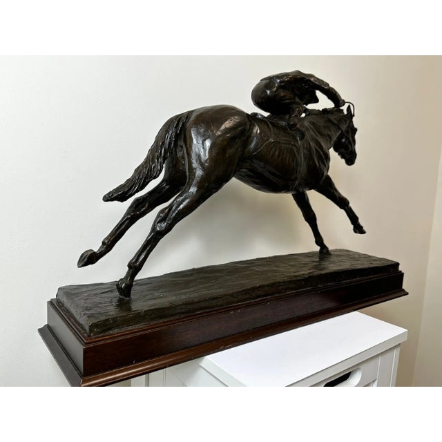 First Edition Bronze Race Horse Dunfermline Jockey Willie Carson ...