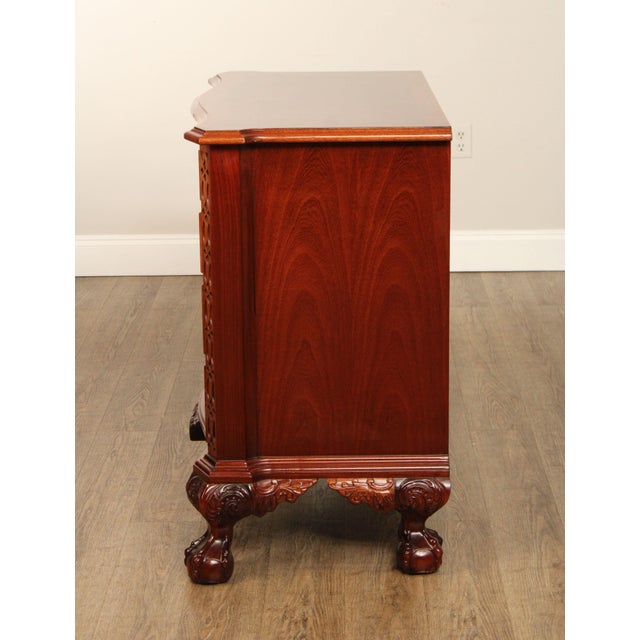 Chippendale Style Mahogany Ball and Claw Foot Chest of Drawers | Chairish