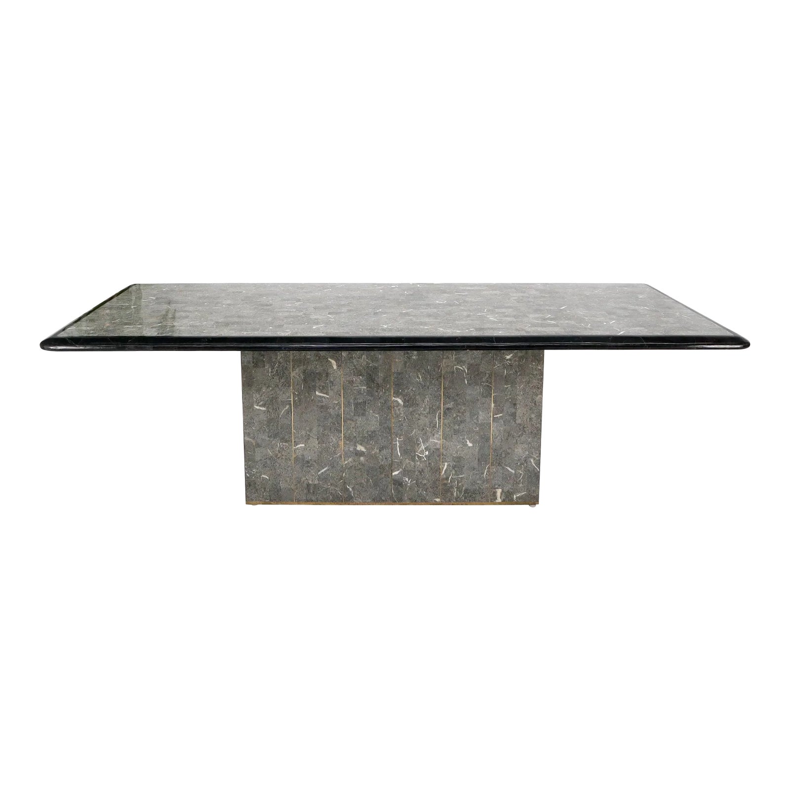 granite inlay dining table