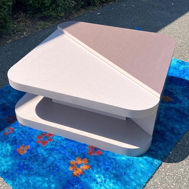 1980s Postmodern 2 Piece Coffee Table - A Pair | Chairish