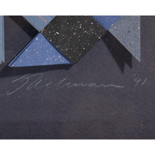 1991 Mixed Media Collage Signed by Artist Steve Redman | Chairish