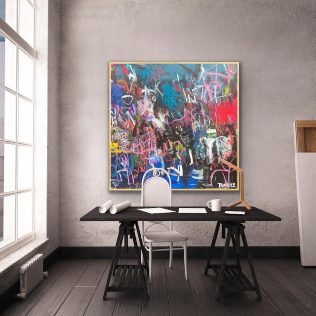 "Rowdy" Contemporary Street Art Inspired Painting by Sarah Trundle ...