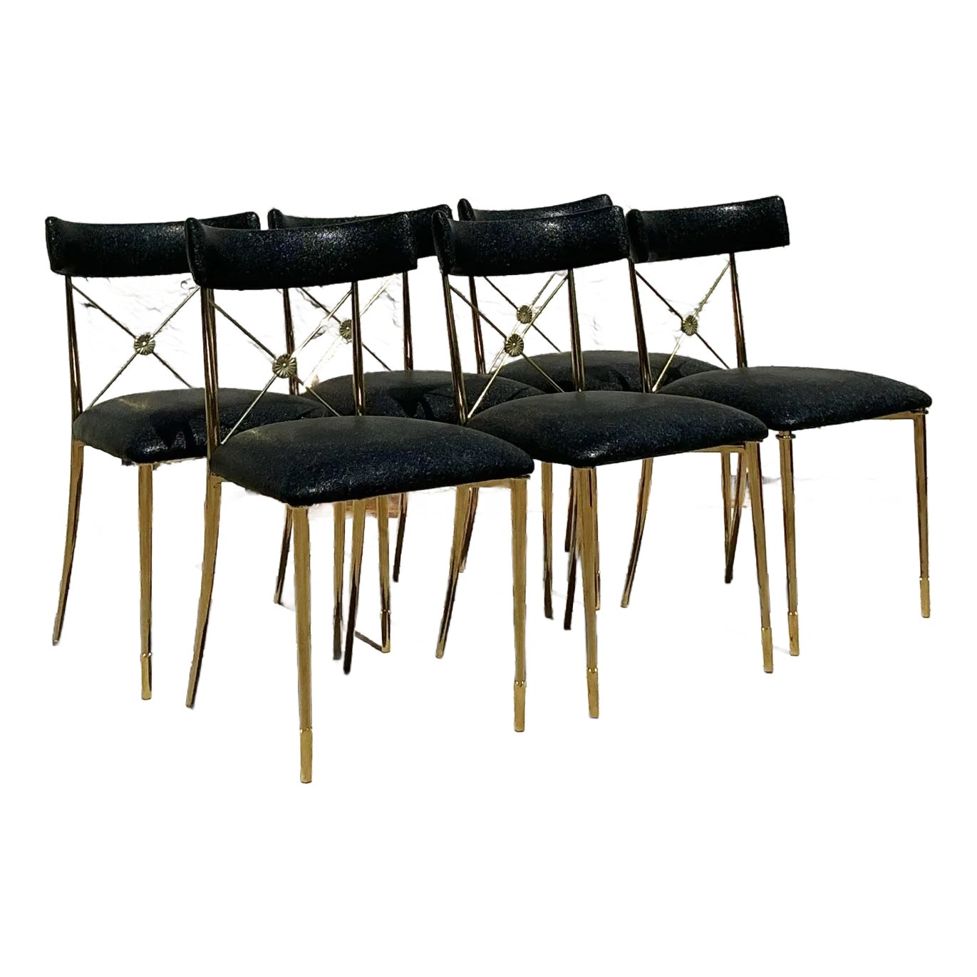 Vintage Boho Jonathan Adler “Rider” Dining Chairs- Set of 6 | Chairish