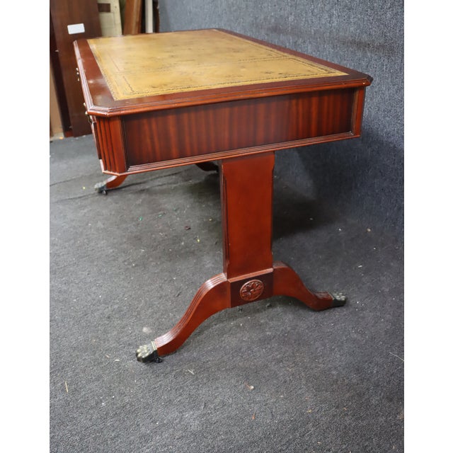 Leather Top Federal Style Desk | Chairish