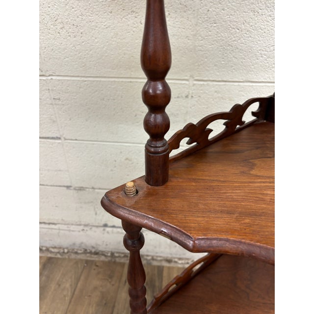 Vintage Victorian Rococo Style Corner Etagere Tiered Whatnot Shelf ...