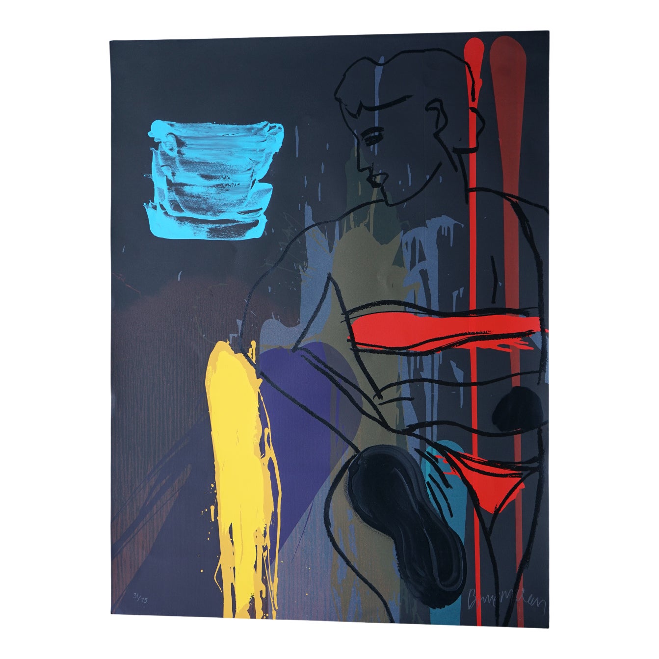 Bruce McLean, Untitled, 1990s, Ink & Paint & Paper | Chairish