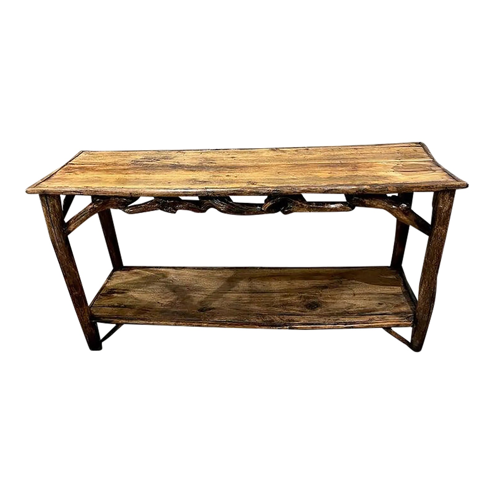 19thc Burl Twig Console Table | Chairish