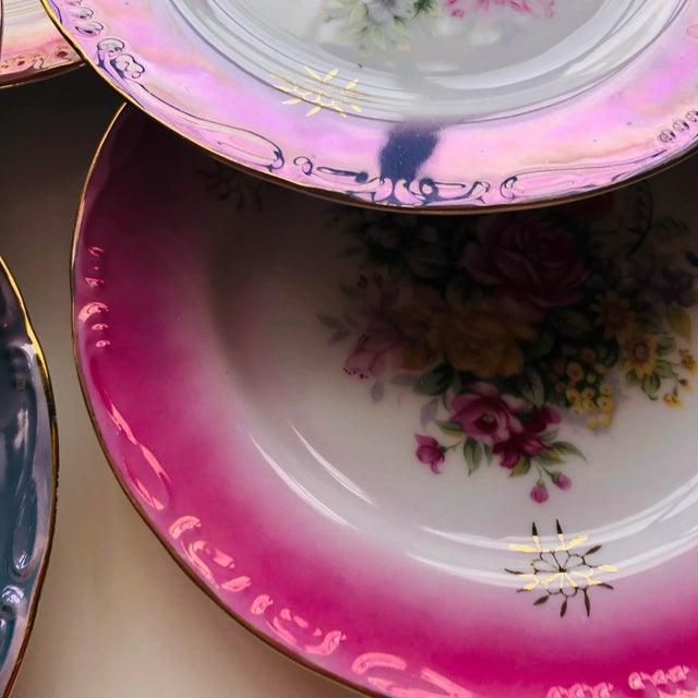 Vintage Royal Crown Fine China Floral Mix Color Plates- Set of 10 ...